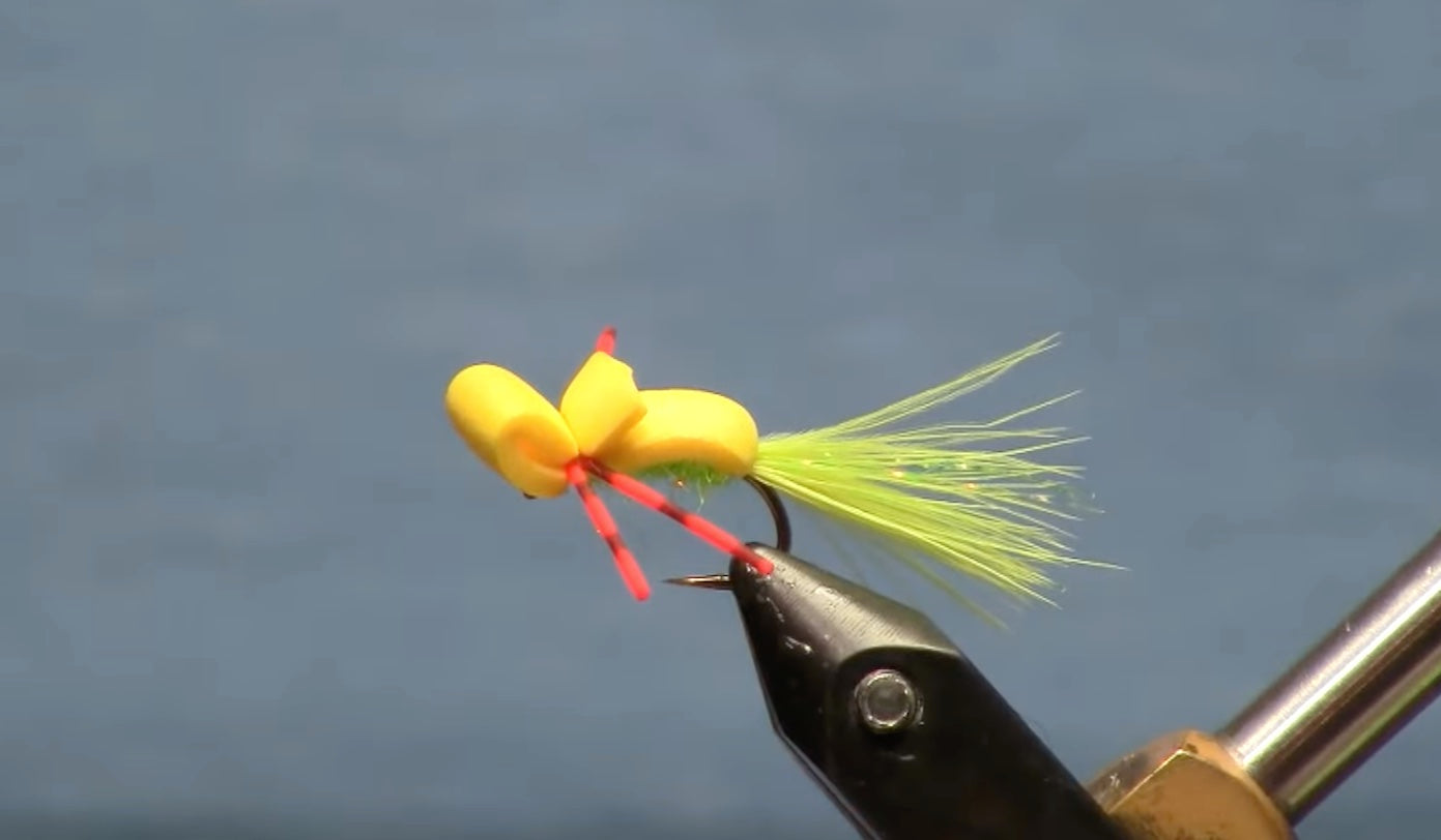 June Fly of the Month: Fire Tiger Panfish Gurgler – The Confluence Fly Shop